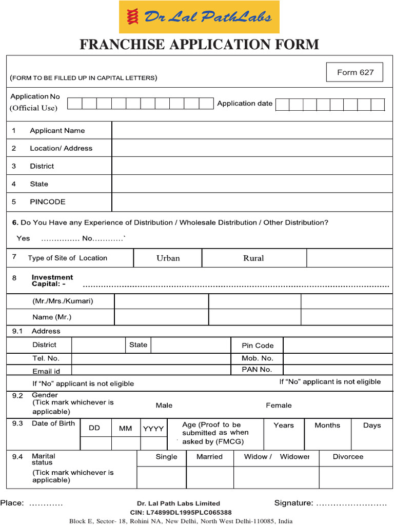 DR Lal Path Labs Aplication | PDF