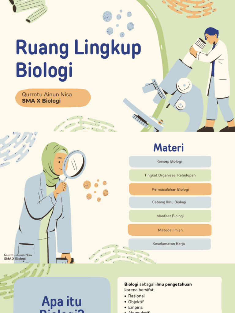 Ruang Lingkup Biologi | PDF