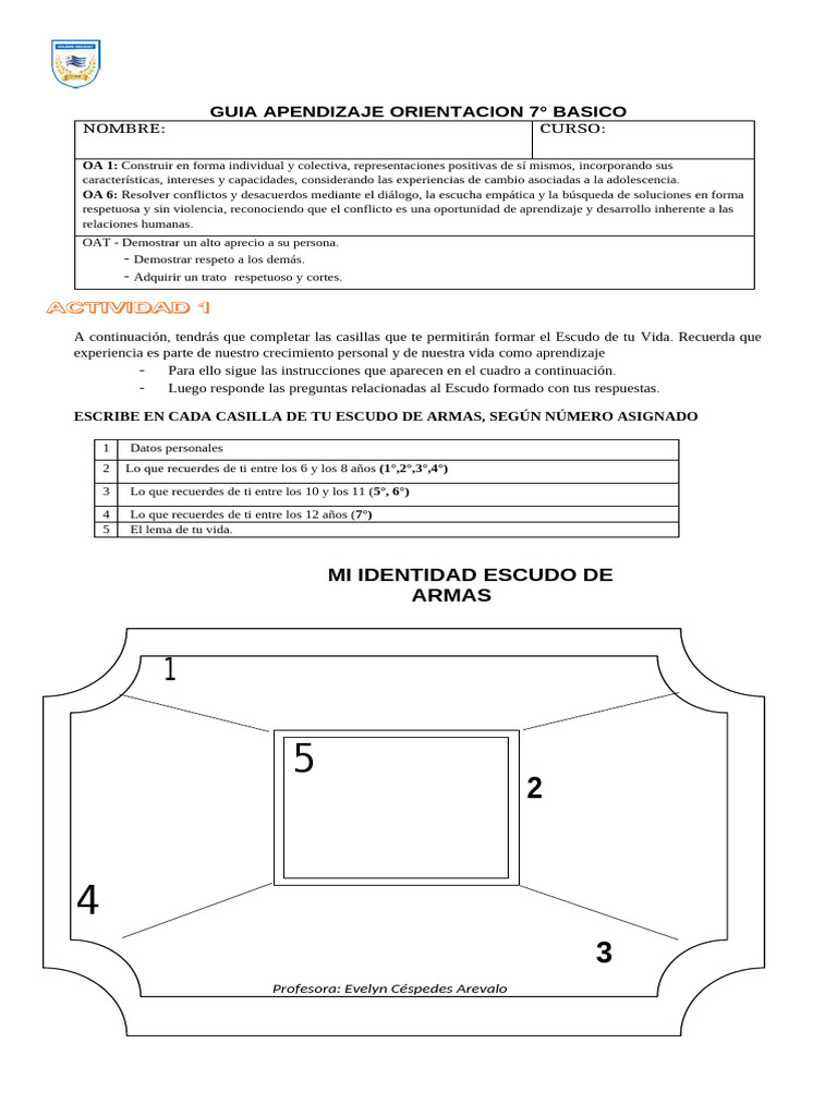 Guia de Orientacion 7° Basico 2024 Word | PDF