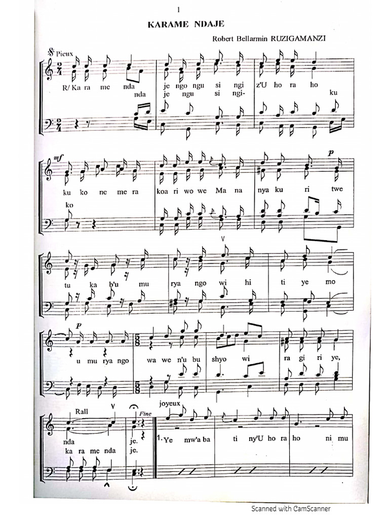 KARAME NDAJE Par RB RUZIGAMANZI | PDF
