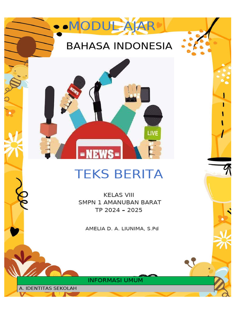 Modul Ajar Teks Berita | PDF