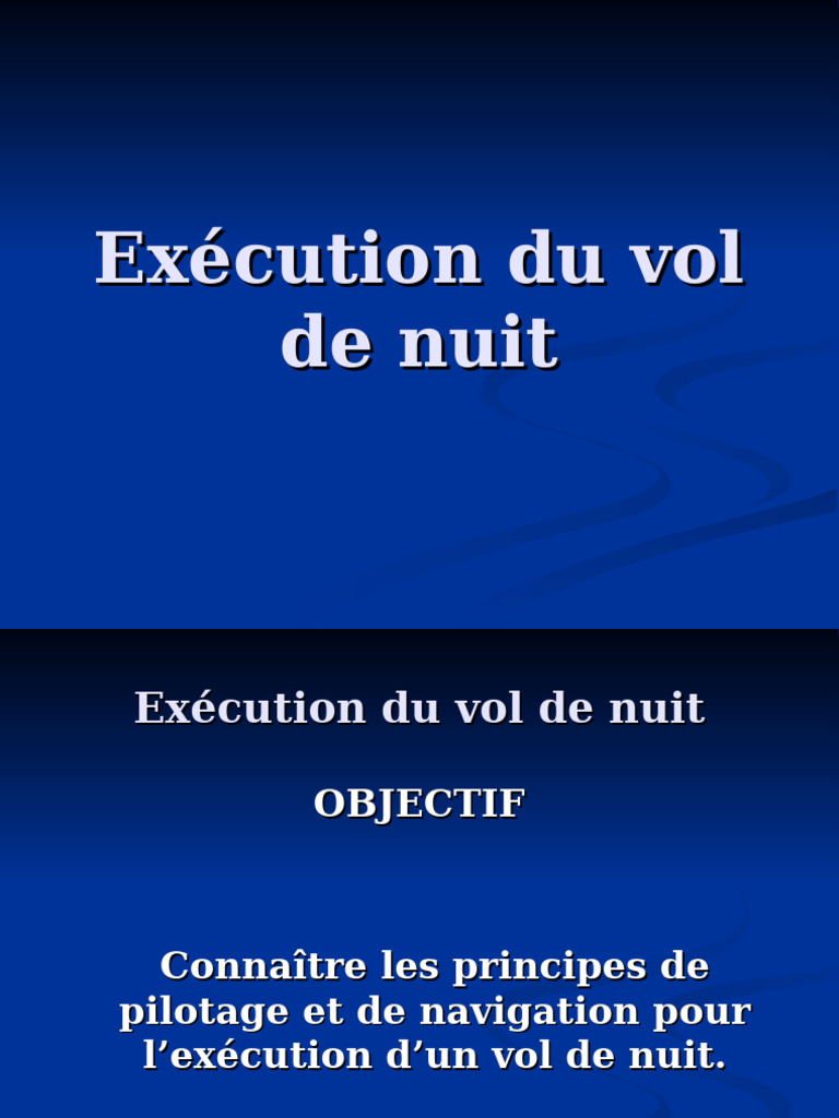 Execution Vol de Nuit | PDF