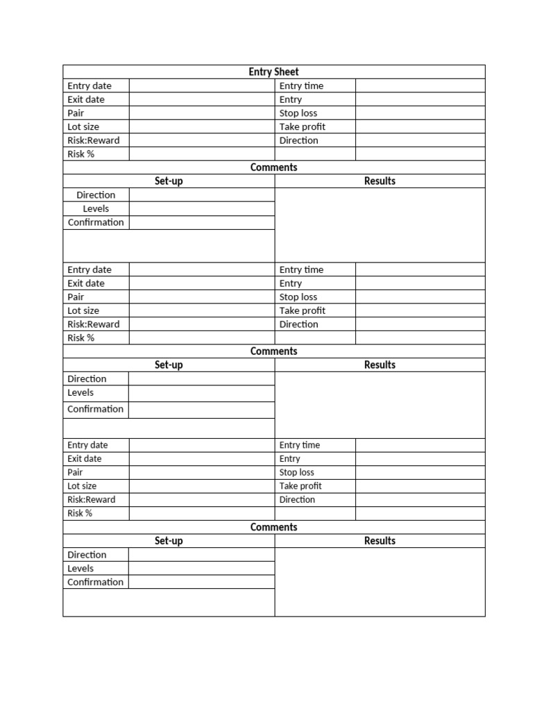 Entry Sheet | PDF
