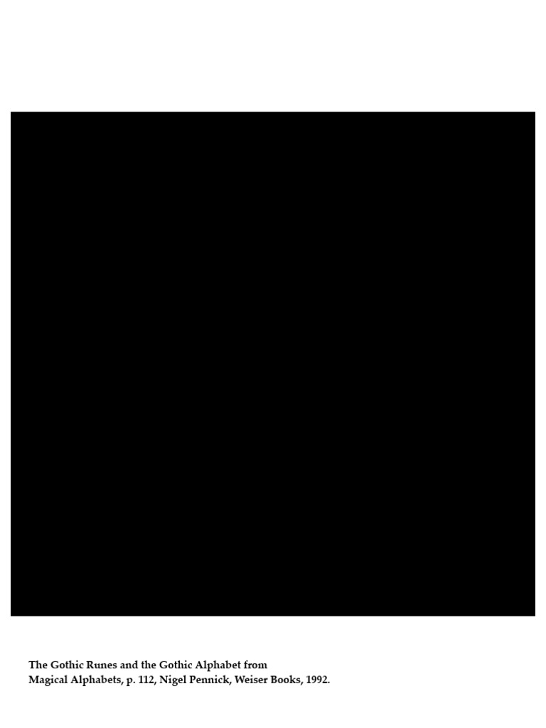 Gothic Runes and Gothic Alphabet | PDF