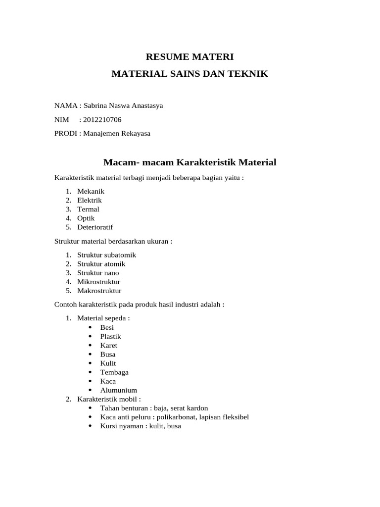 SABRINA NASWA ANASTASYA_2012210706_RESUME MST | PDF