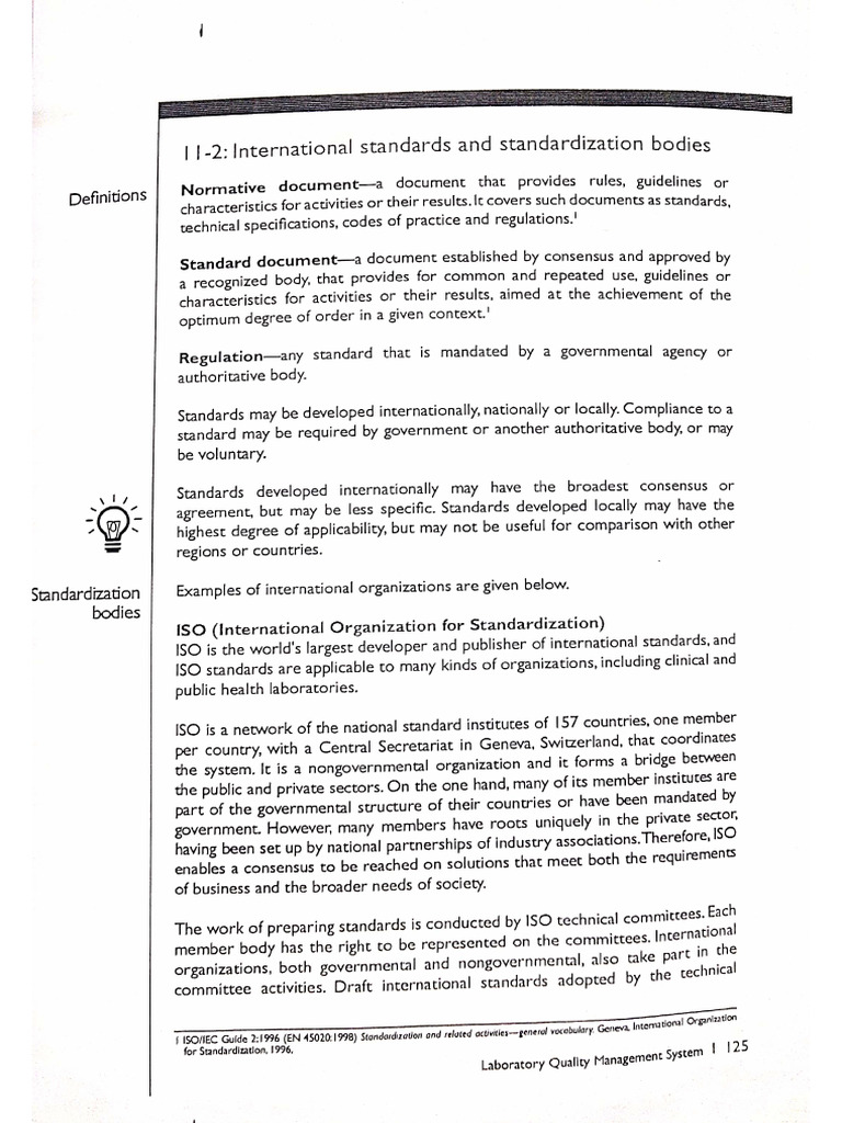 International Standards and Standardization Bodies | PDF