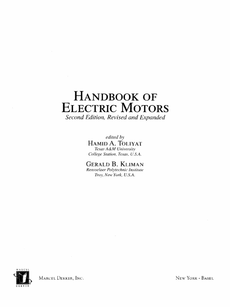 Handbook of Electric Motors | PDF