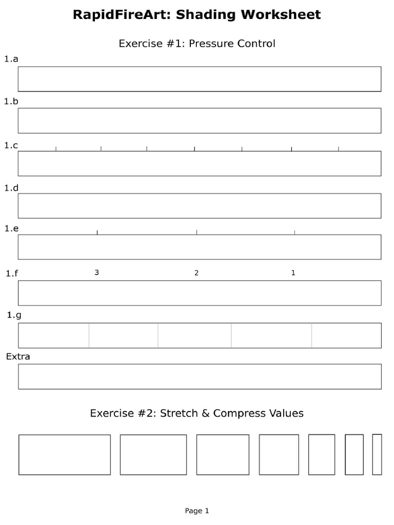 RFA Shading Worksheet Page 1 | PDF