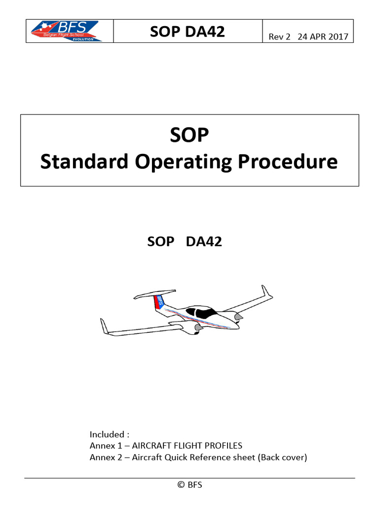 DA42 SOPBFSrev 224 APR2017 | PDF