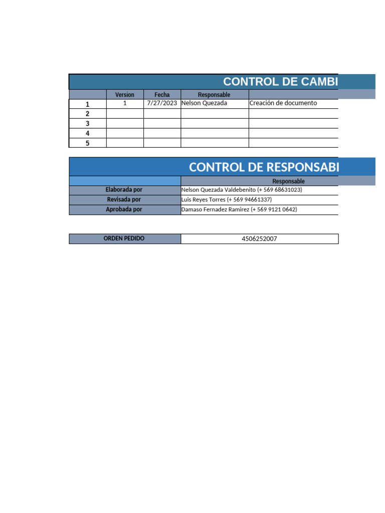 Matriz Programación de Lógica de Control Sistema Recirculación de ...