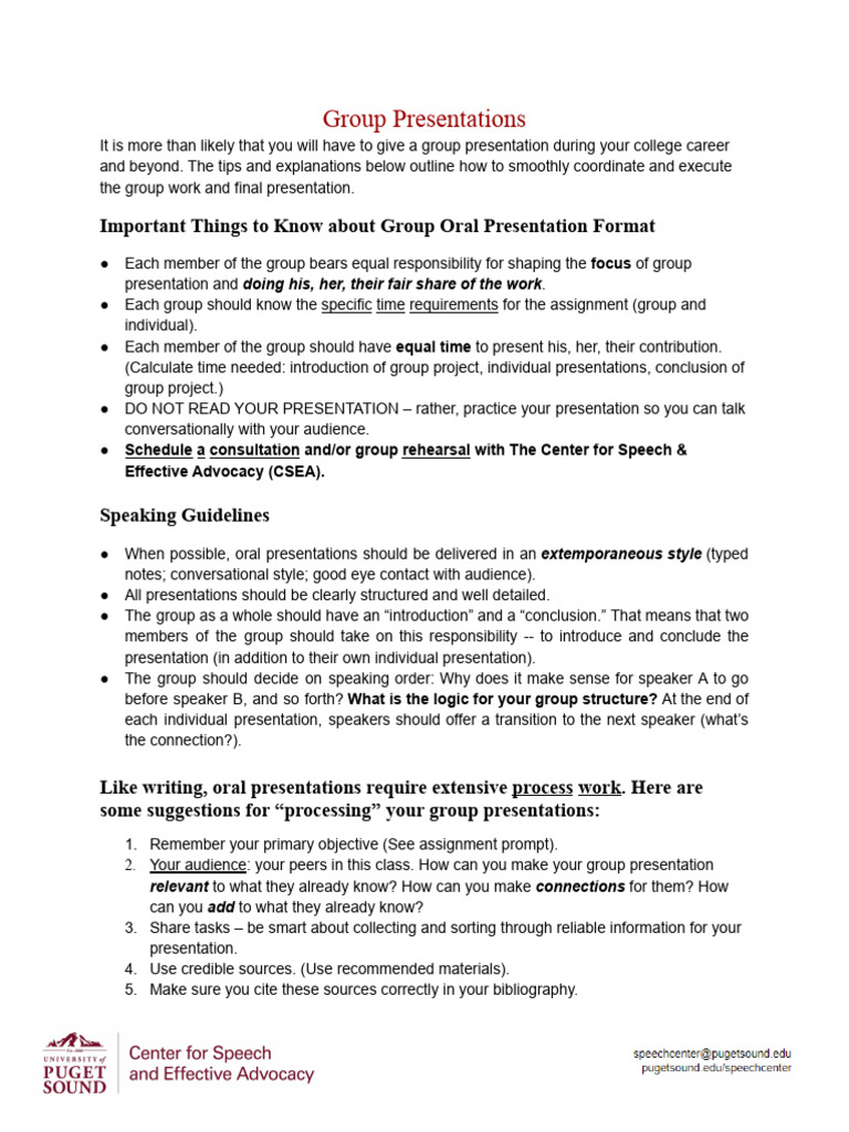 Group Presentations 2 | PDF