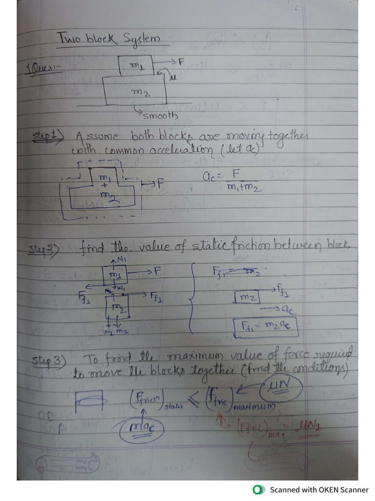 Two Block Problems | PDF