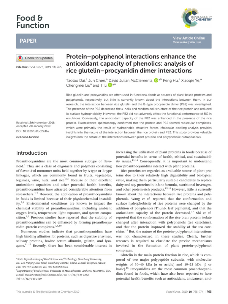 Food & Function | PDF