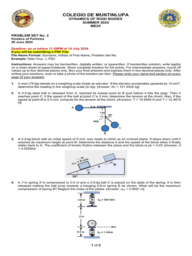 CDM - DORB - Summer 2024 - Problem Set 2 | PDF