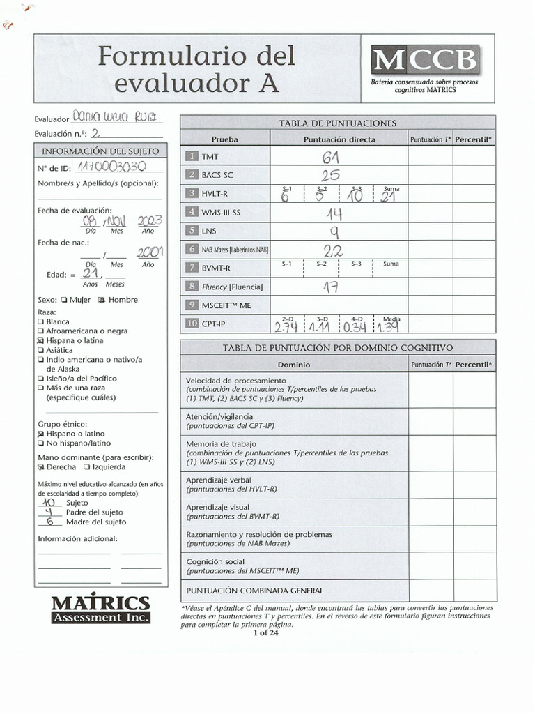 Formulario Del Evaluador 1170003030 v2 | PDF