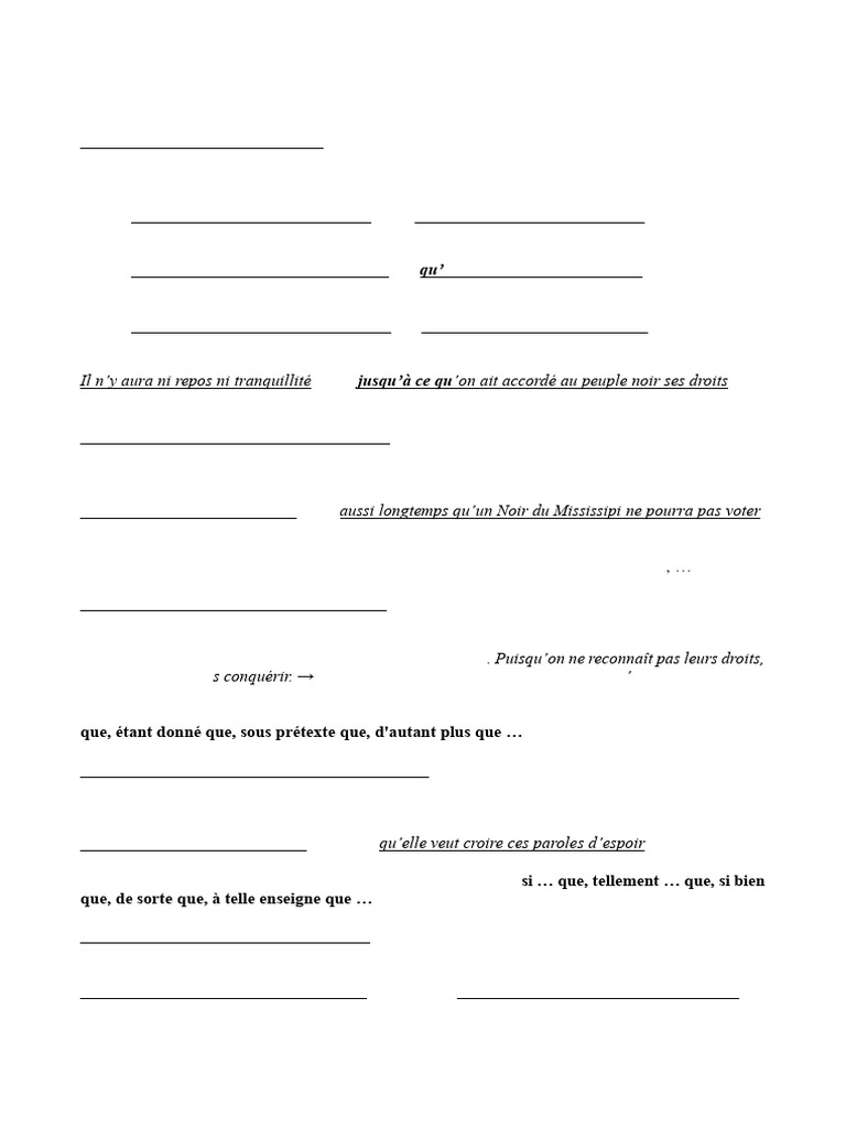 Cours Relations Logiques 3eme | PDF