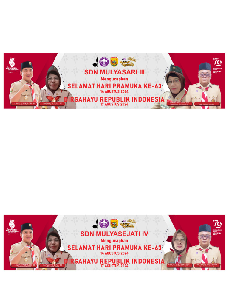 Banner Hari Pramuka 63 400X100CM - Finish | PDF
