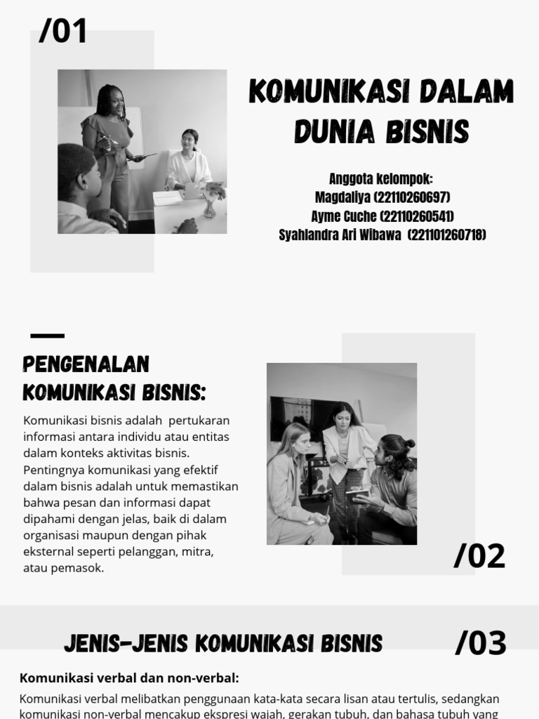 Komunikasi Dalam Dunia Bisnis Pdf