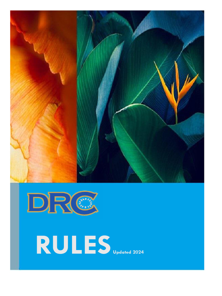 Drc Rules 2024 | PDF