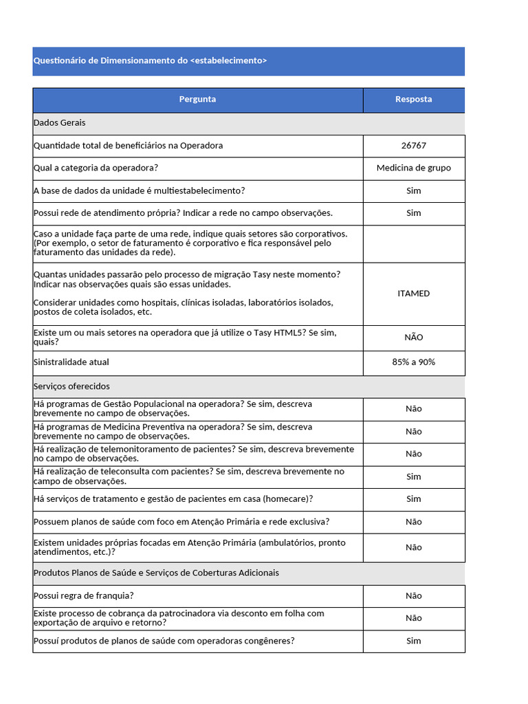 01.B. OPERADORA Questionário de Avaliação Inicial OPS v1.0 | PDF ...