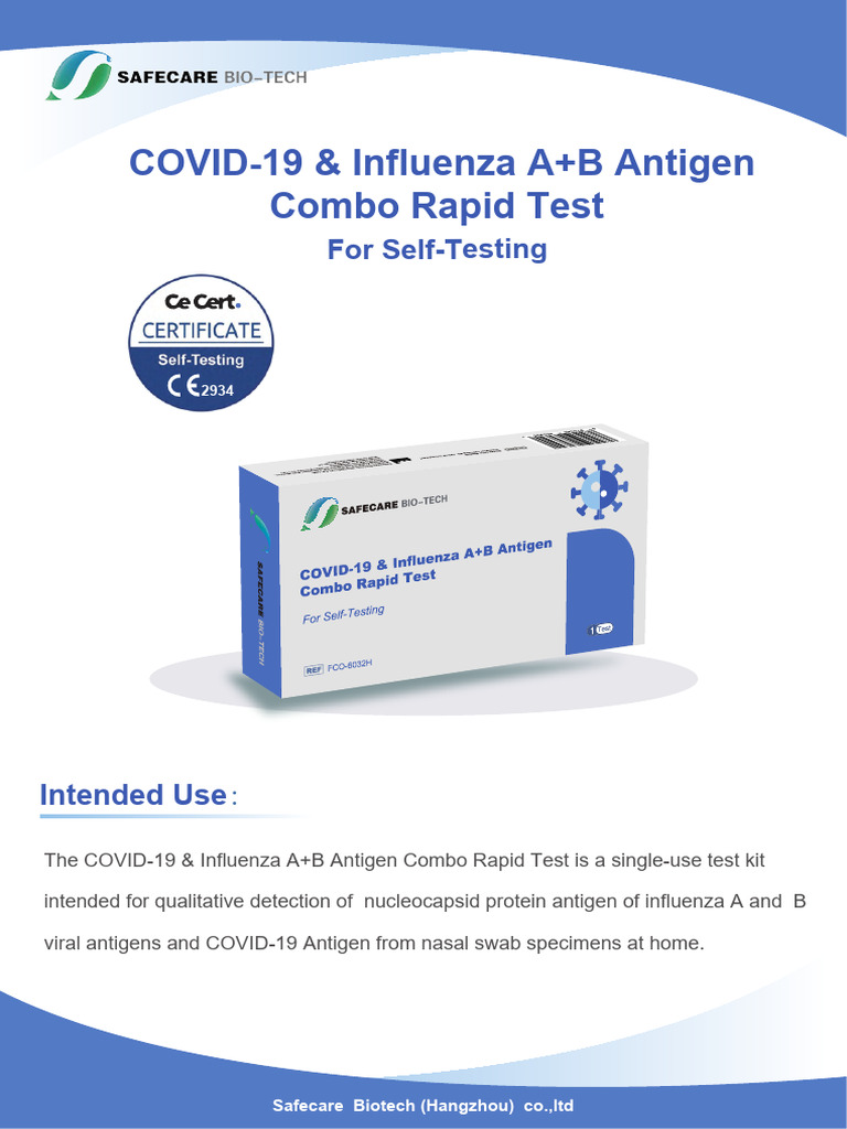 Covid&fluab Combo Test Introduction-5.19 - Klein | PDF