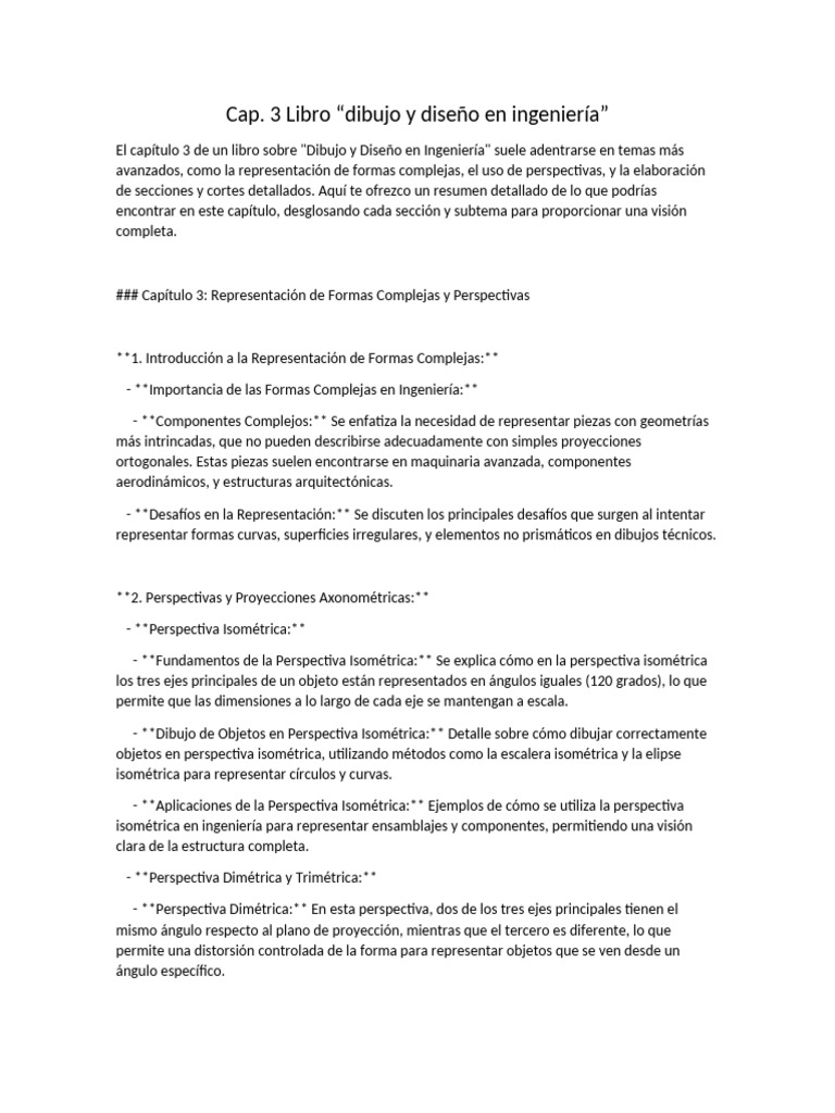 dibujo y diseño en ingeniería resumen CAP 1 | PDF