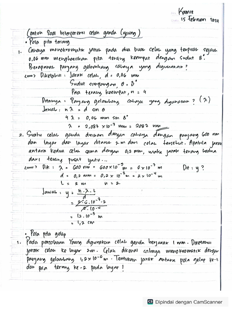 FISIKA - 11 SMAN 1 SLT - Gelombang Cahaya | PDF