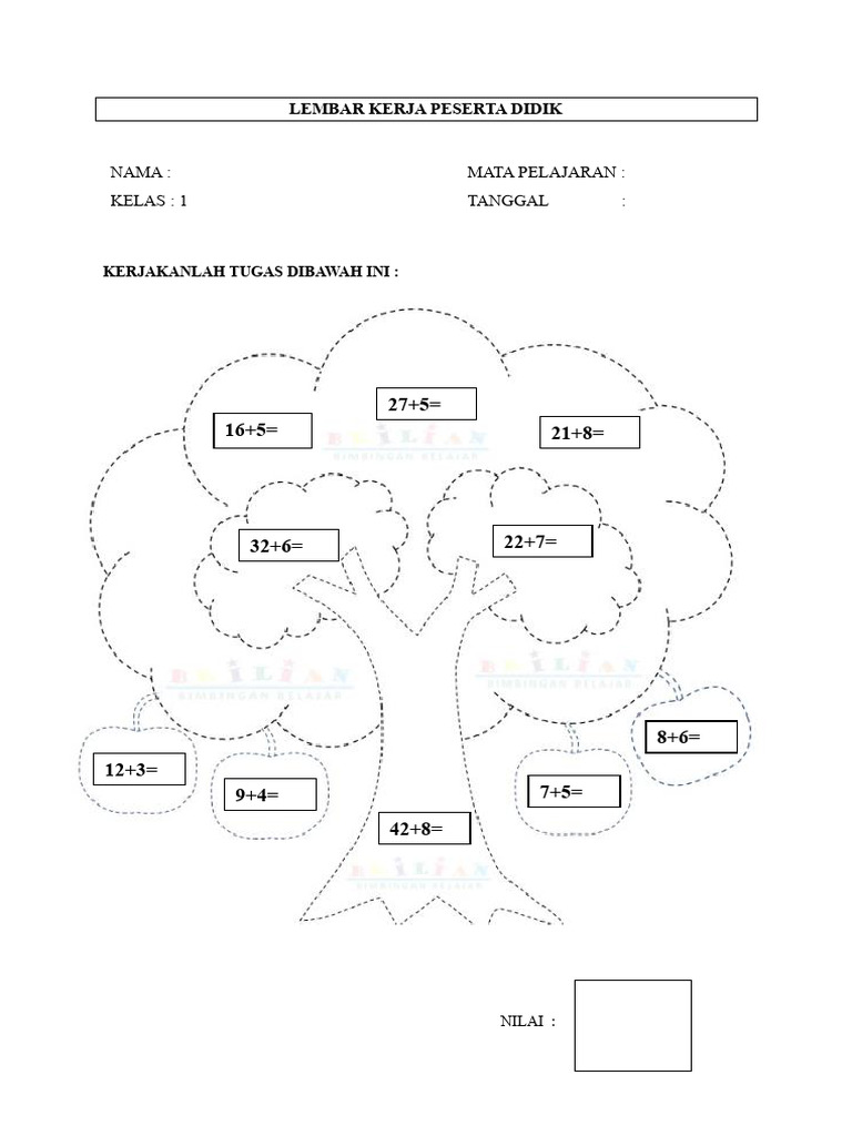 LKPD Matematika Kelas 1 | PDF