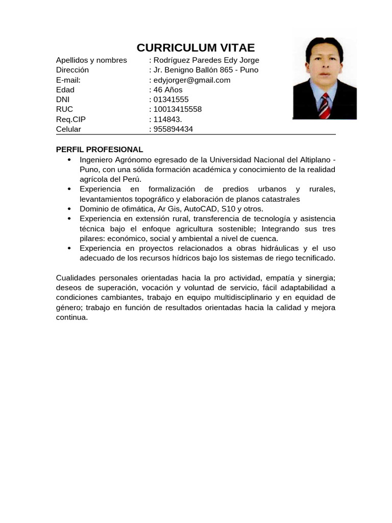 CV EDY RODRIGUEZ 2024 | PDF