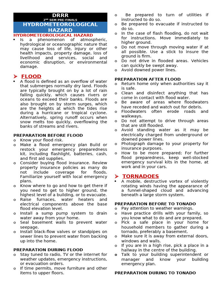 DRRR Prefinals | PDF