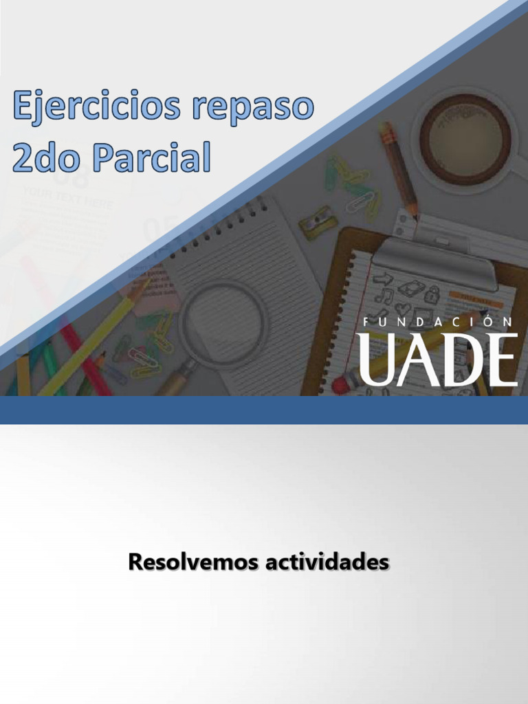 Ejercicios de Repaso 2do Parcial | PDF
