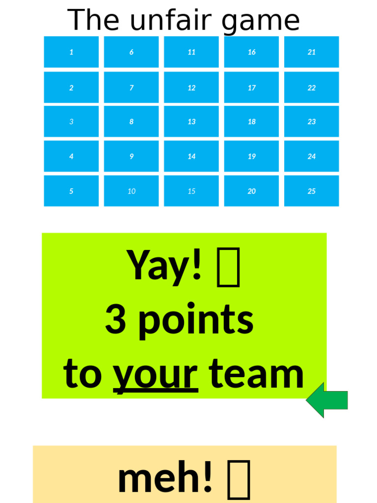 The Unfair Game | PDF