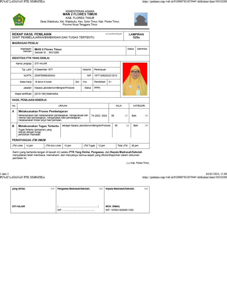 SKMT Mama Siti | PDF