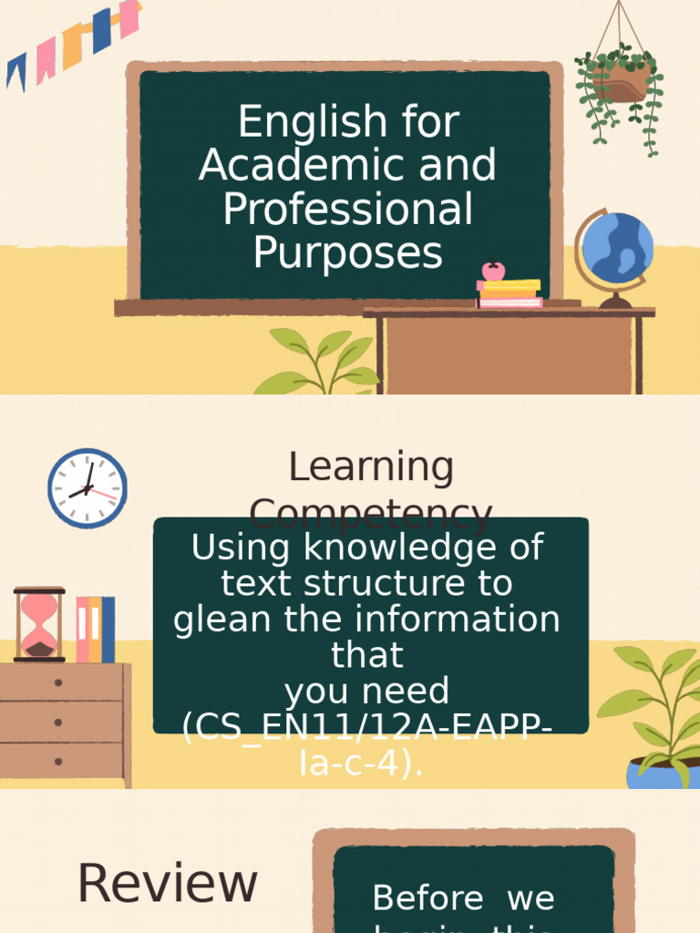 EAPP Text Structures | PDF | Essays | Career & Growth