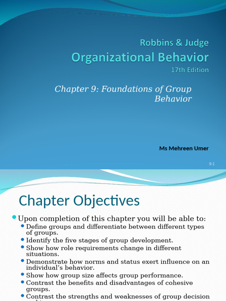 Foundations of Group Behavior | PDF