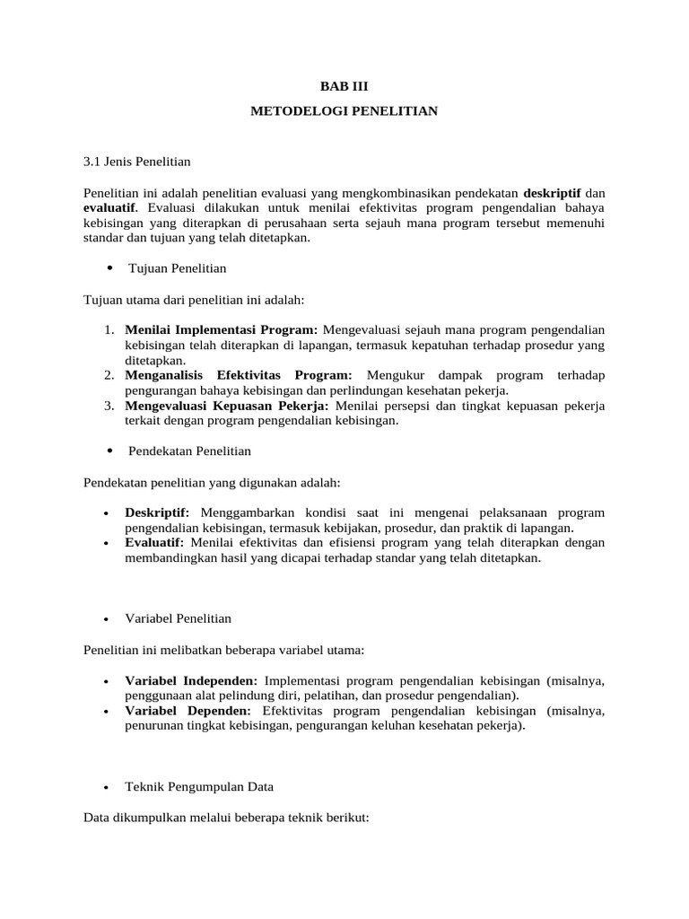 BAB III METOPEN | PDF