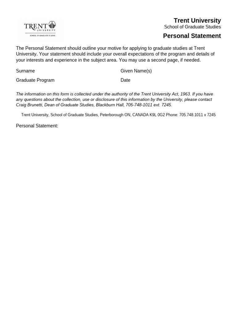 Personal Statement 2021 Update - 5 | PDF
