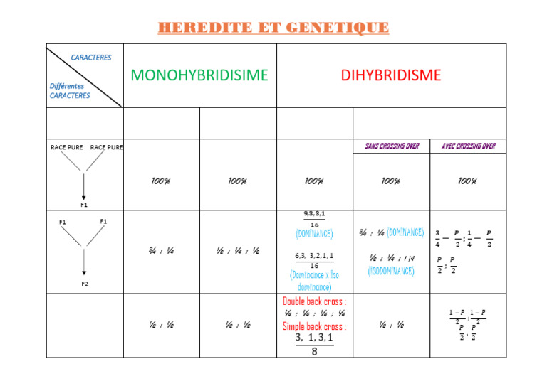 Heredite Et Genetique | PDF