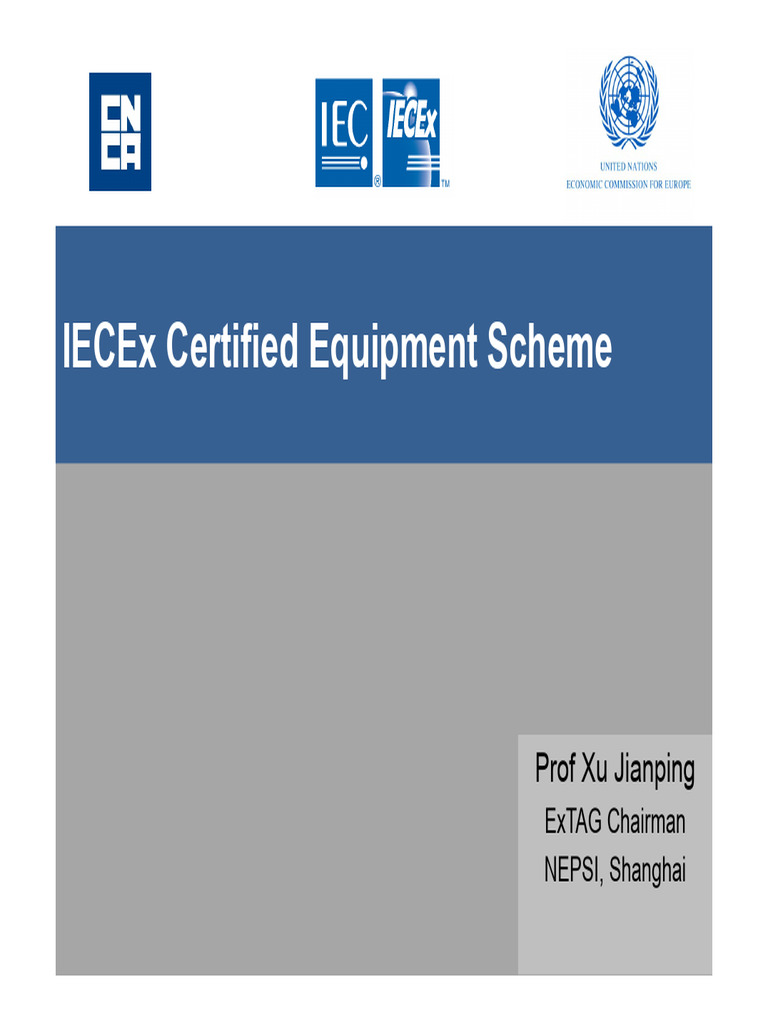 D1P9A IECEx CN Conference IECEx Certified Equipment Scheme | PDF