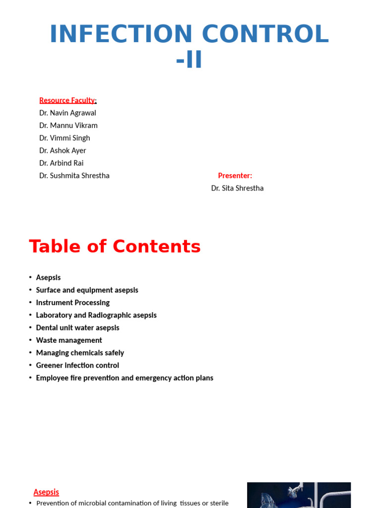 Infection Control | PDF