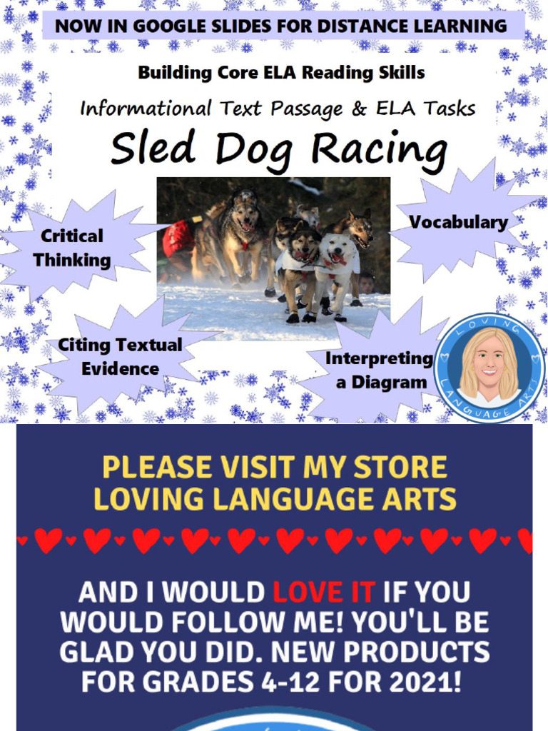 Sled Dog Informational Text | PDF