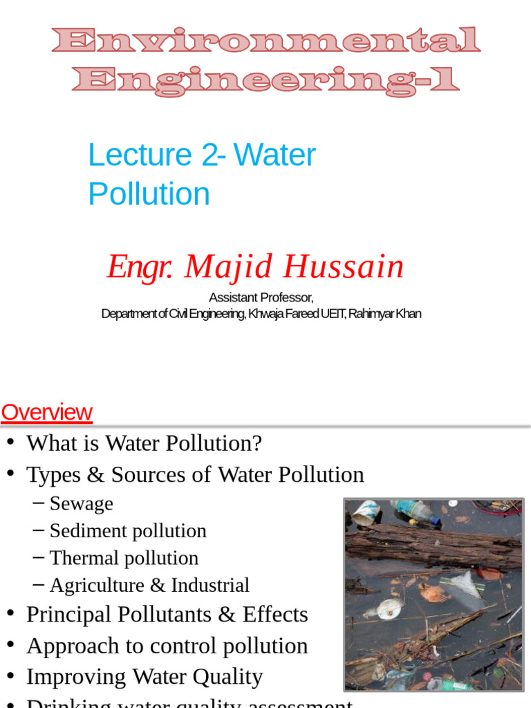 Lec-2 Water - Pollution | PDF