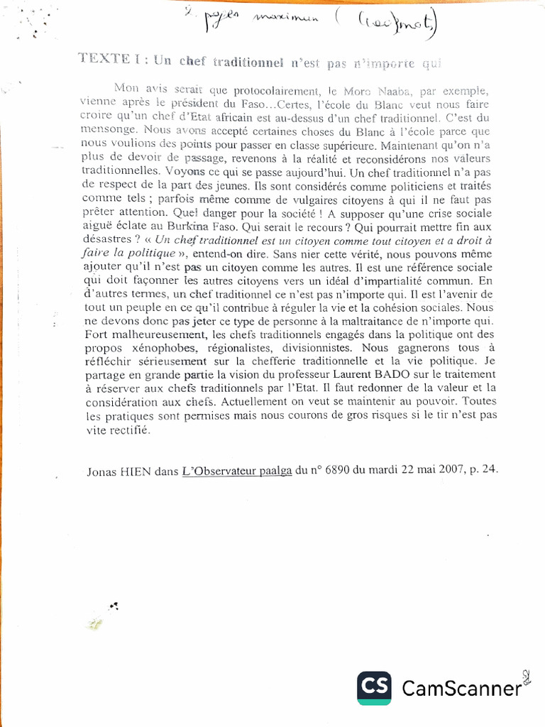 Synthèse de Dossier | PDF