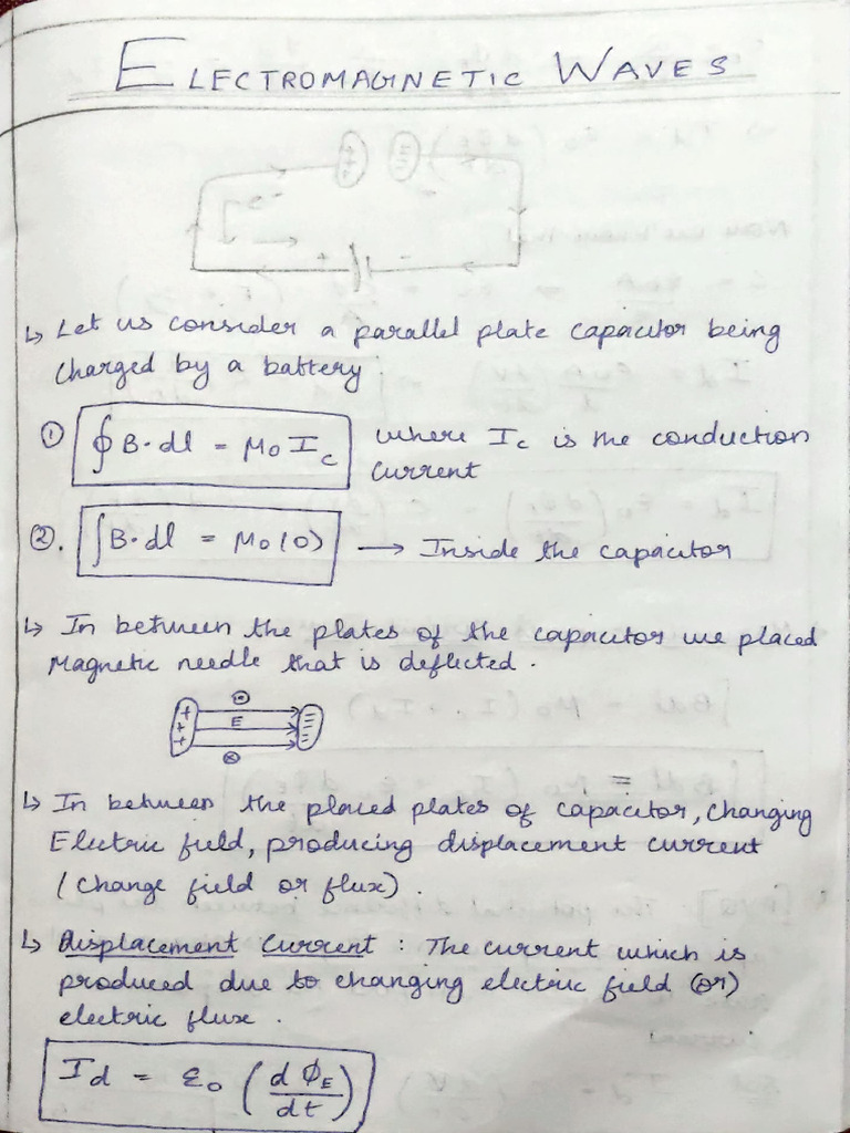 Electromagnetic Waves Notes | PDF
