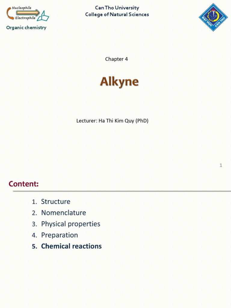 Chapter 4. Alkyne | PDF