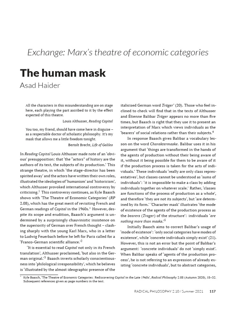 The Human Mask | PDF