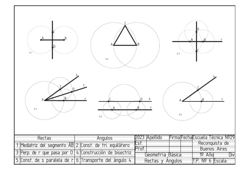 TP 6 (GB Rectas y Ángulos) .CDR | PDF