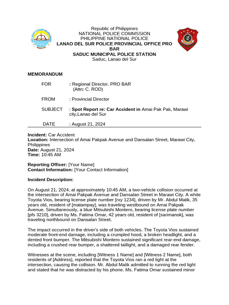 Republic of Philippines - Docx Spot Report | PDF