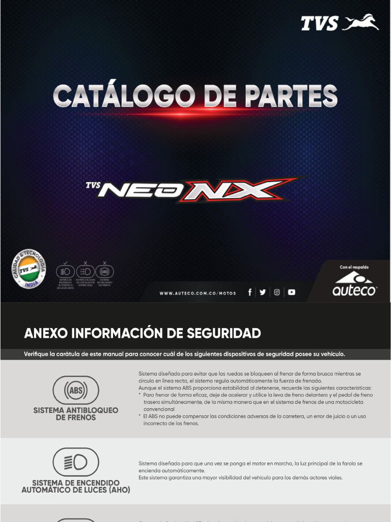 Catalogo TVS Neo NX 110 My24 Febrero Formato Mobility | PDF