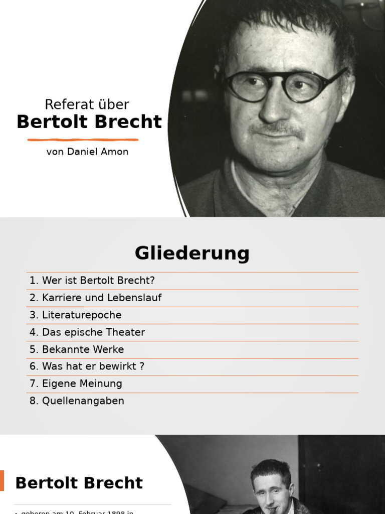 Berthold Brecht Referat | PDF